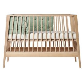 Leander Linea/Luna Cot Bumper Sage Green | Kiindred