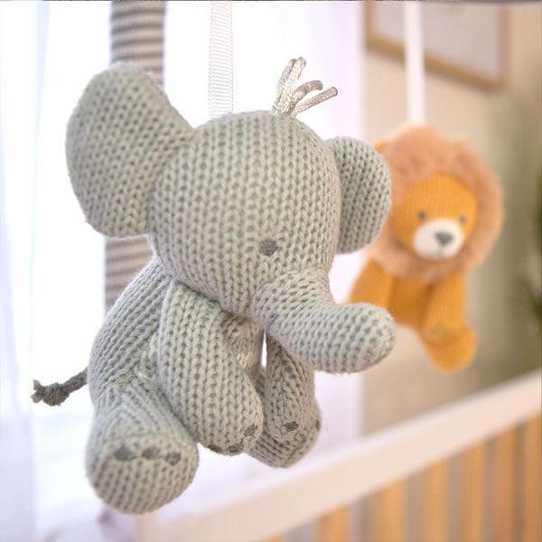Living Textiles Savanna Babies Musical Mobile Set | Kiindred