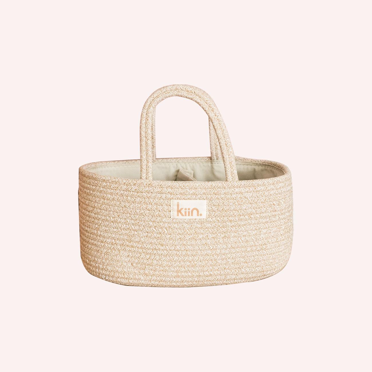 Cotton Rope Nappy Caddy Organiser | Kiindred