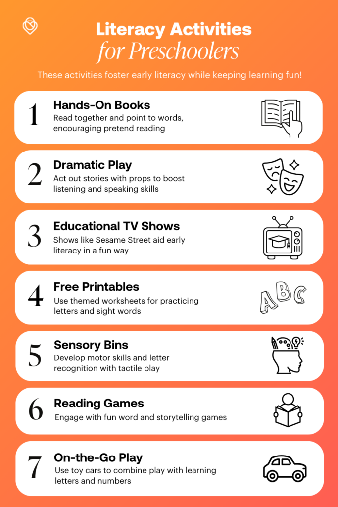 7 engaging literacy activities for preschoolers