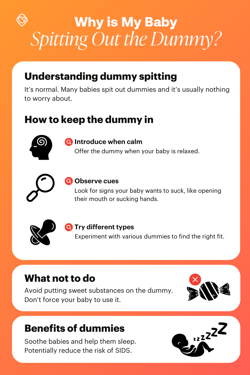 Why do babies spit out the dummy? | Kiindred